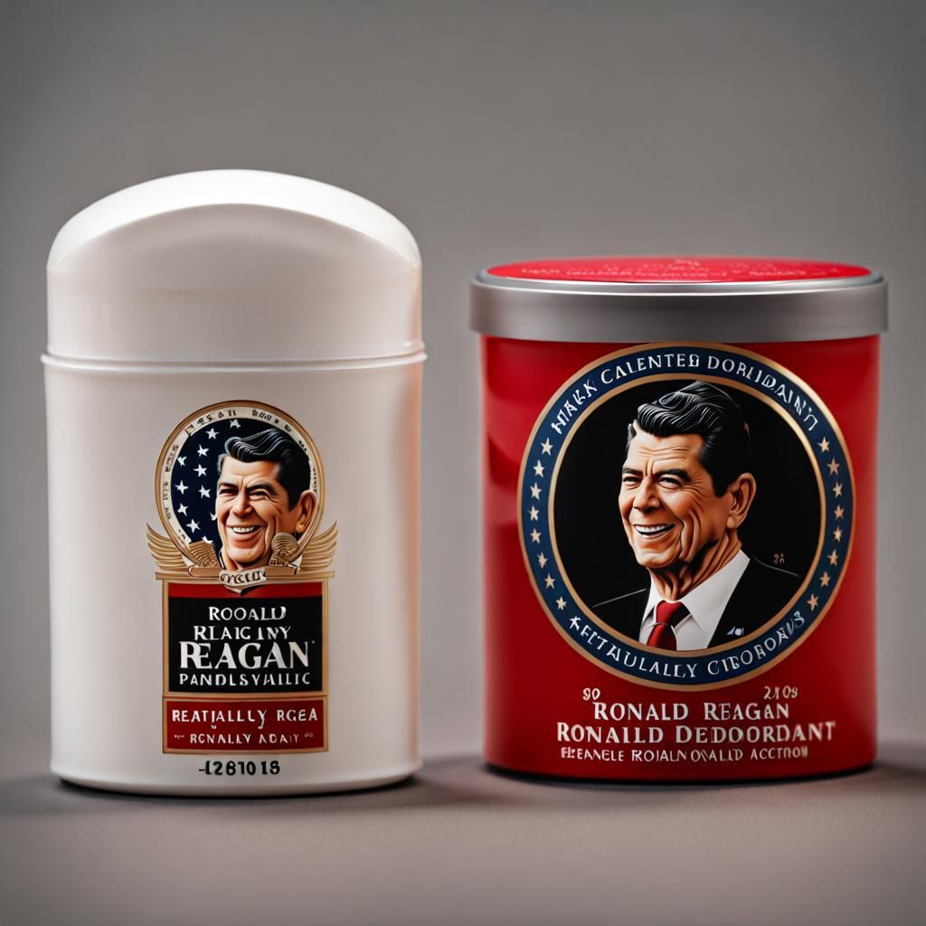 Ronal Reagan Deodorant - AI Generated Artwork - NightCafe Creator