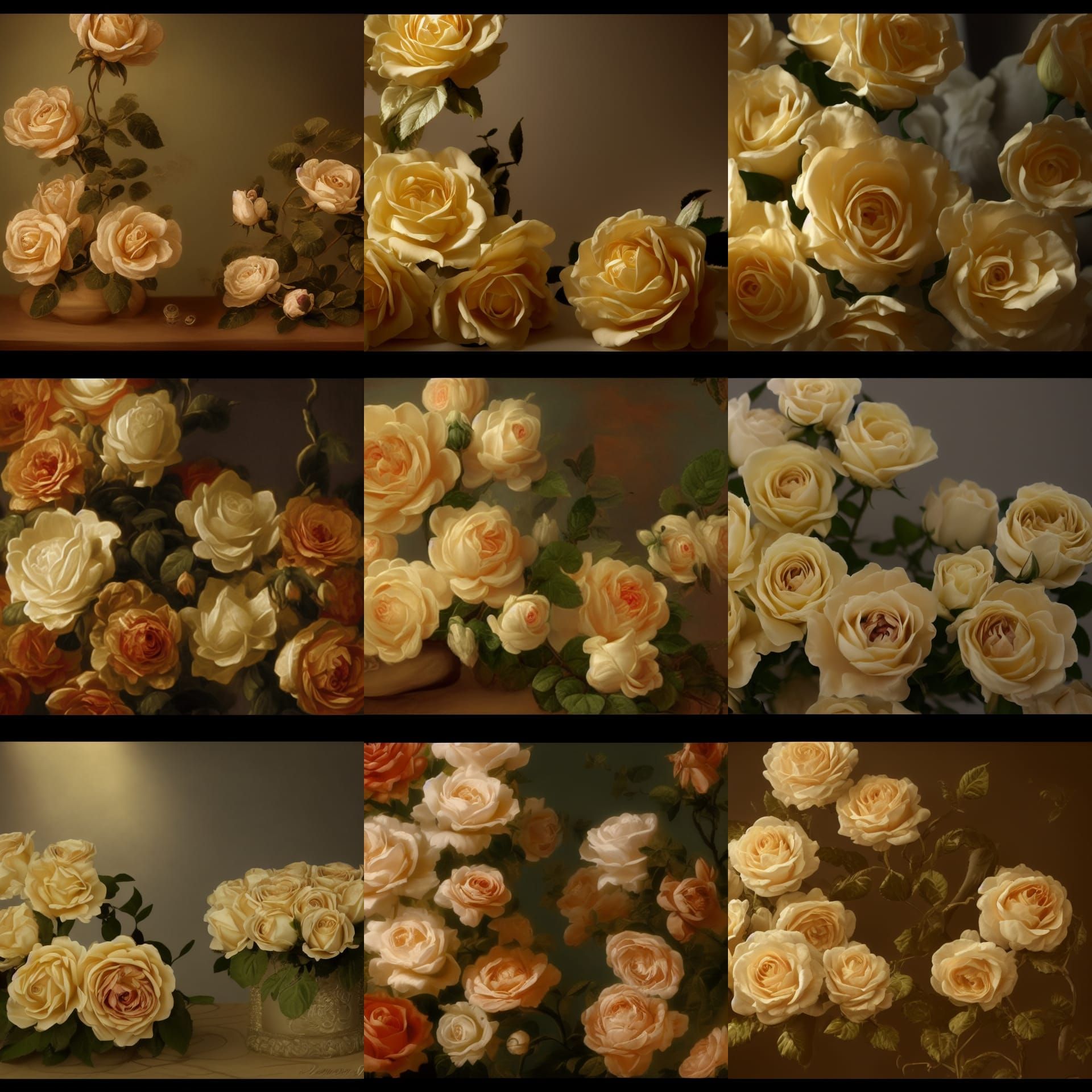 rococo roses : r/nightcafe