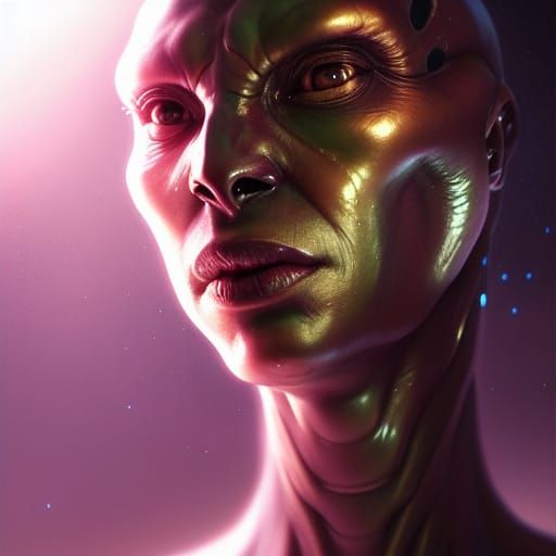 Alien Human Hybrid - AI Generated Artwork - NightCafe Creator