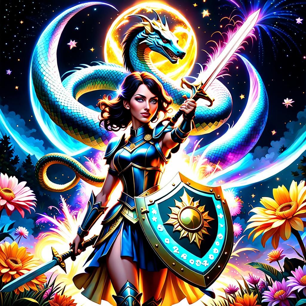 Floating Fantasy Shield - AI Generated Artwork - NightCafe Creator