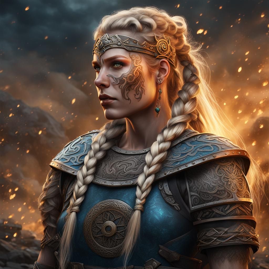 Shieldmaiden - AI Generated Artwork - NightCafe Creator