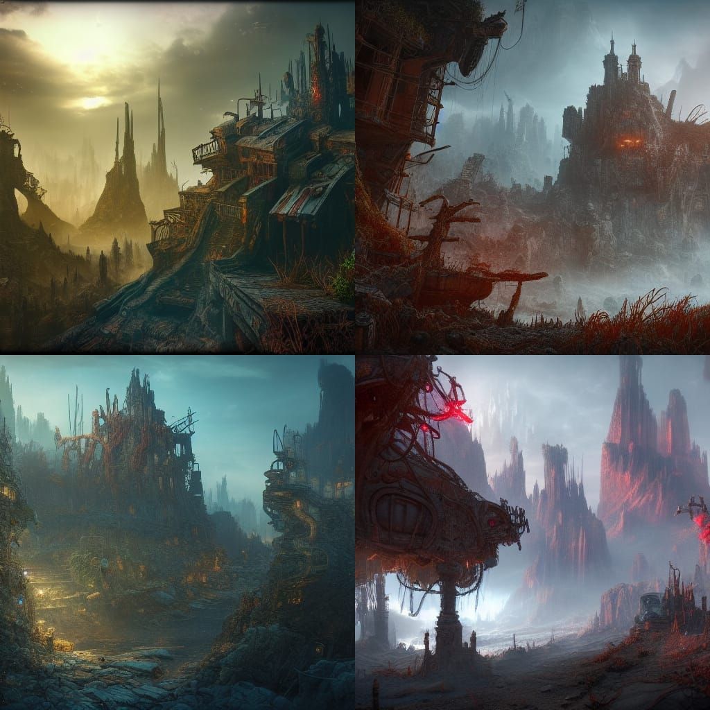 The 4 Factions - AI Generated Artwork - NightCafe Creator
