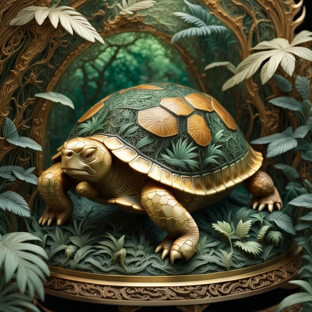 Jungle Turtle - AI Generated Artwork - NightCafe Creator