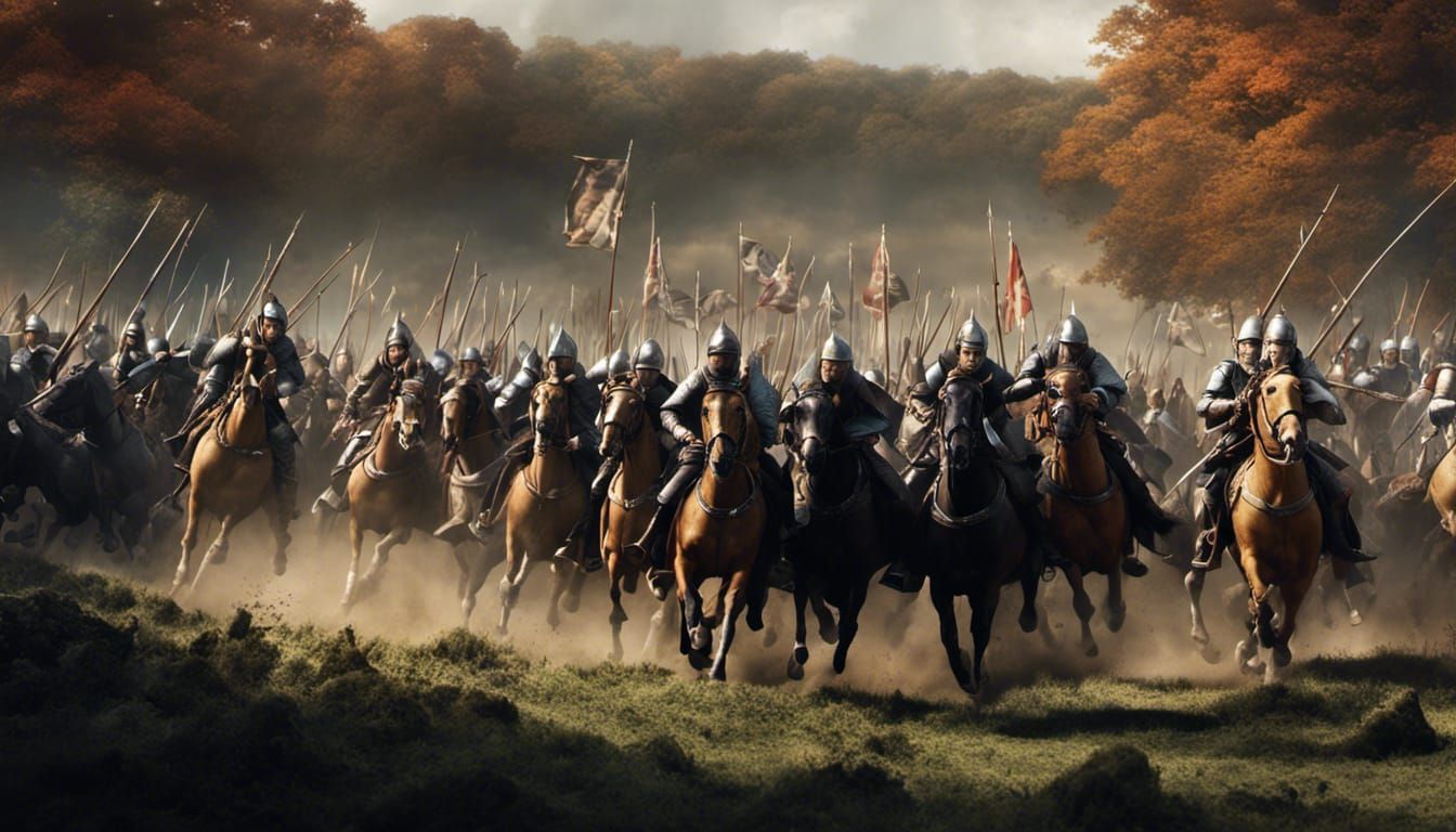 The Battle of Hastings 1066, 14 Oct 9am, Senlac Hill, Battle UK - AI ...