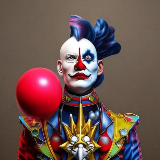 Punk Clown Too - AI Generated Artwork - NightCafe Creator