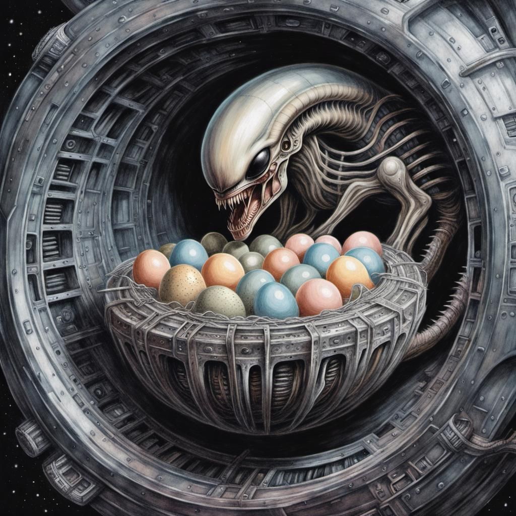 Alienz 🤣 Easter edition - AI Generated Artwork - NightCafe Creator