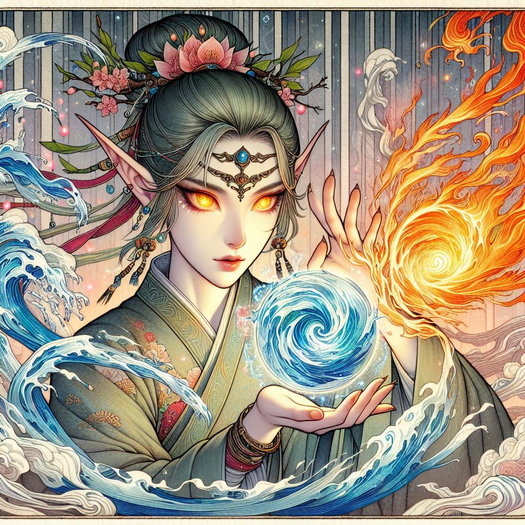 Elemental Control. - AI Generated Artwork - NightCafe Creator