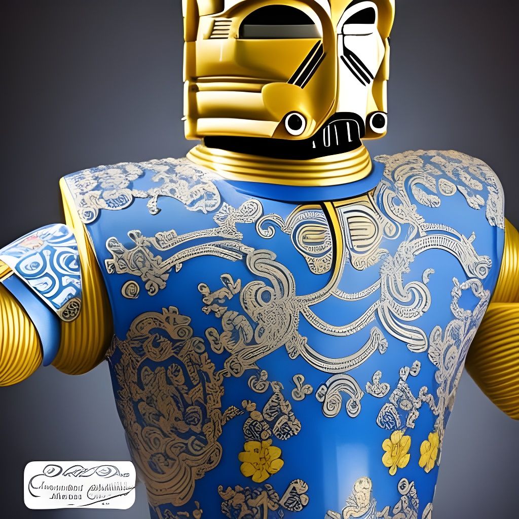 C3-PO Fine-China - AI Generated Artwork - NightCafe Creator