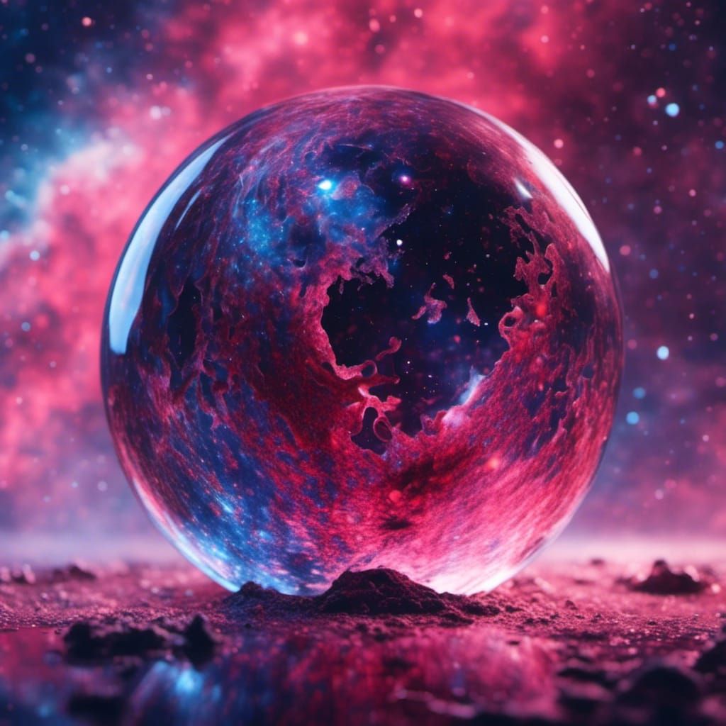 Glass sphere - AI Generated Artwork - NightCafe Creator