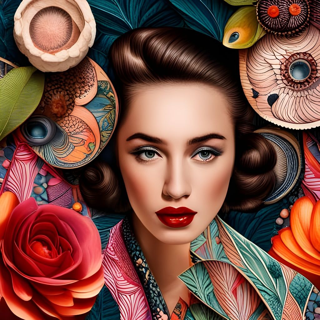 50's Collage - AI Generated Artwork - NightCafe Creator