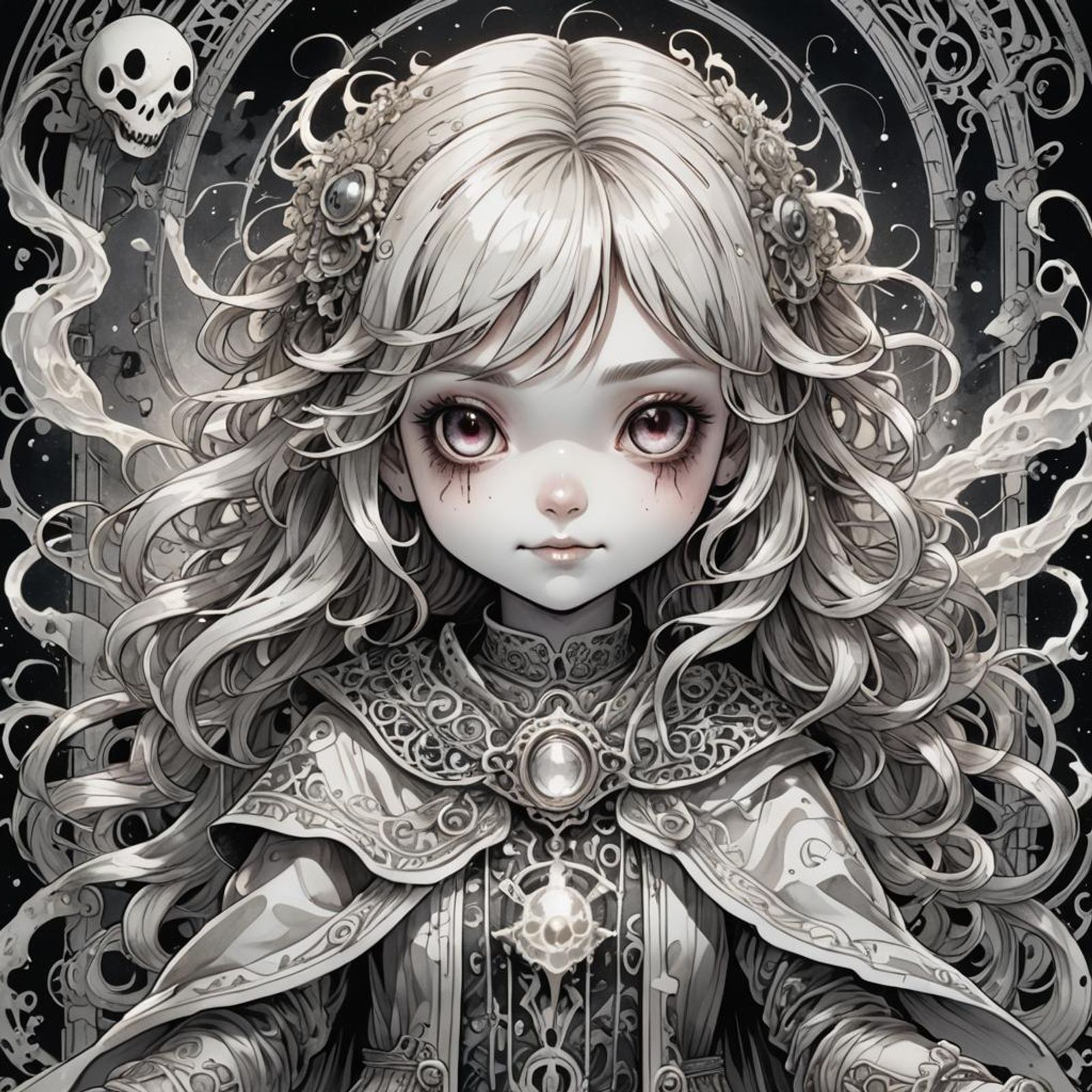 Eldritch Little Ghost Girl - AI Generated Artwork - NightCafe Creator