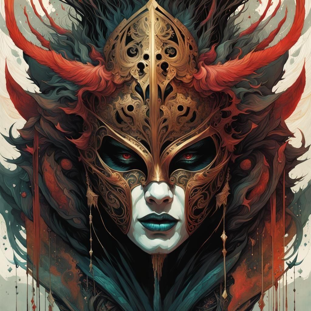 Abyssal Mask - AI Generated Artwork - NightCafe Creator