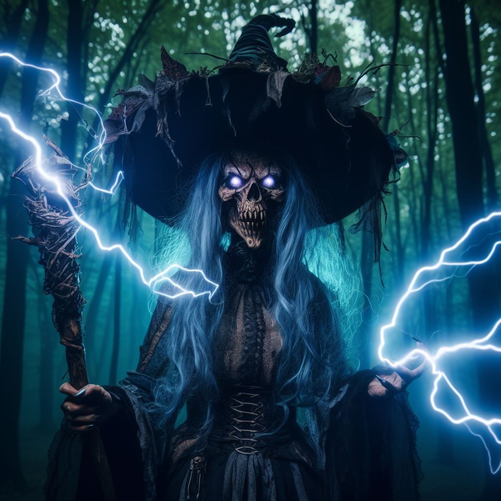 Electric witch - AI Generated Artwork - NightCafe Creator