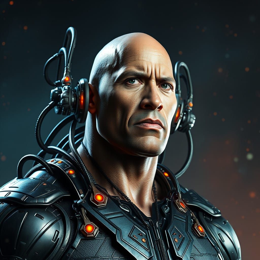 The rock as a borg from star trek - The Rock as a Cyberneti...