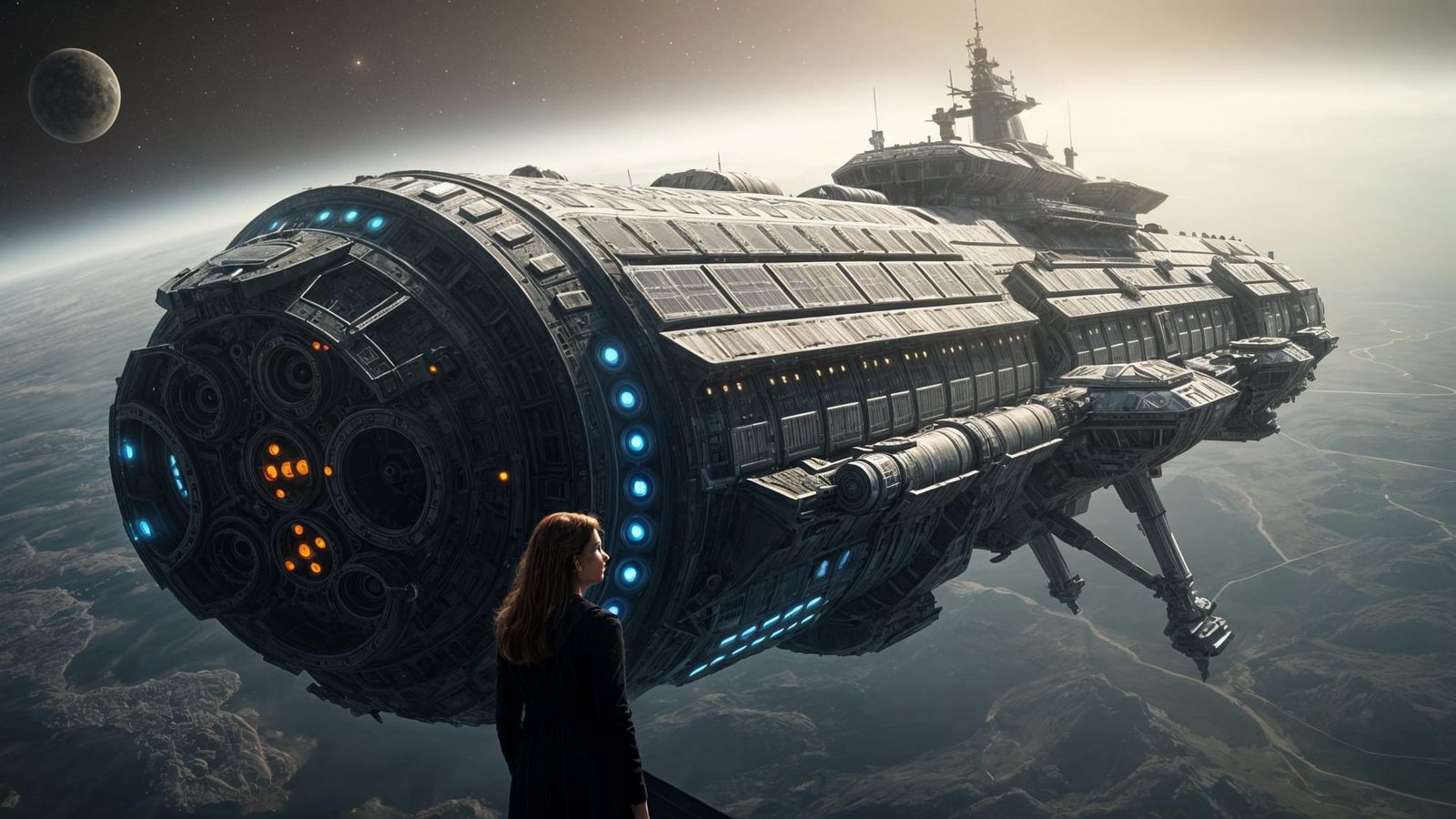 A massive spaceship, carrying 100 families, embarks on a 50-year ...