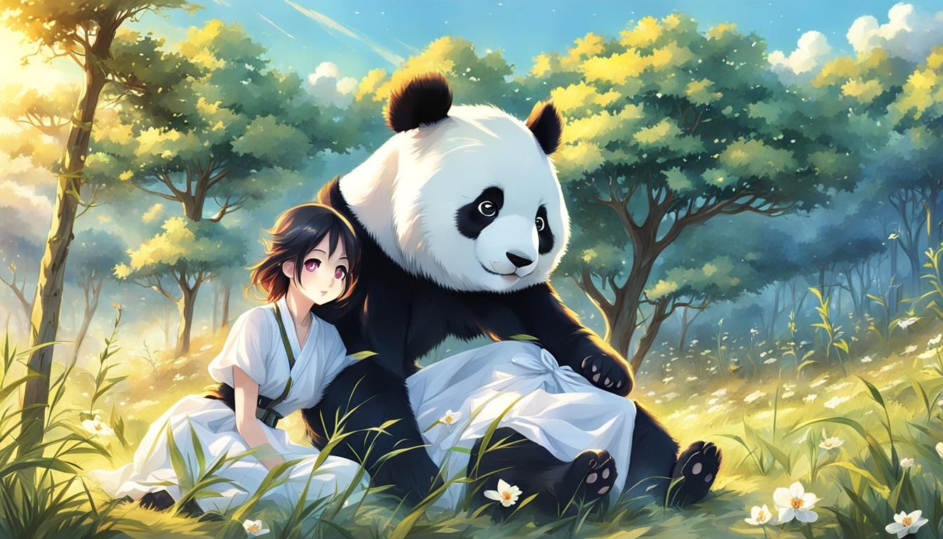 Comfort panda - AI Generated Artwork - NightCafe Creator