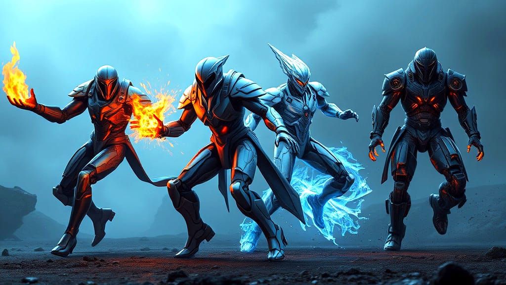 Elemental Rangers - Epic Sci-Fi Battle Between Elemental Ma...