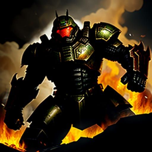 Doomguy Doom Slayer - Doomguy in Epic Battle: 3D Animation