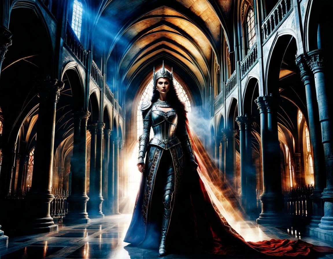 Queen in Castle Hall - AI Generated Artwork - NightCafe Creator