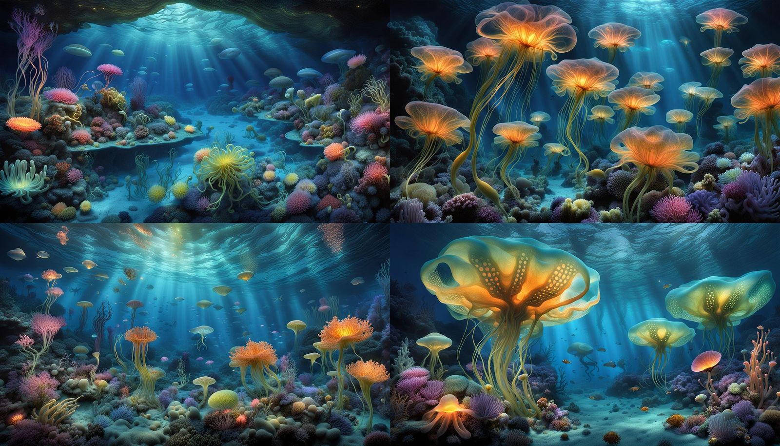 Submerged Alien Eden - AI Generated Artwork - NightCafe Creator