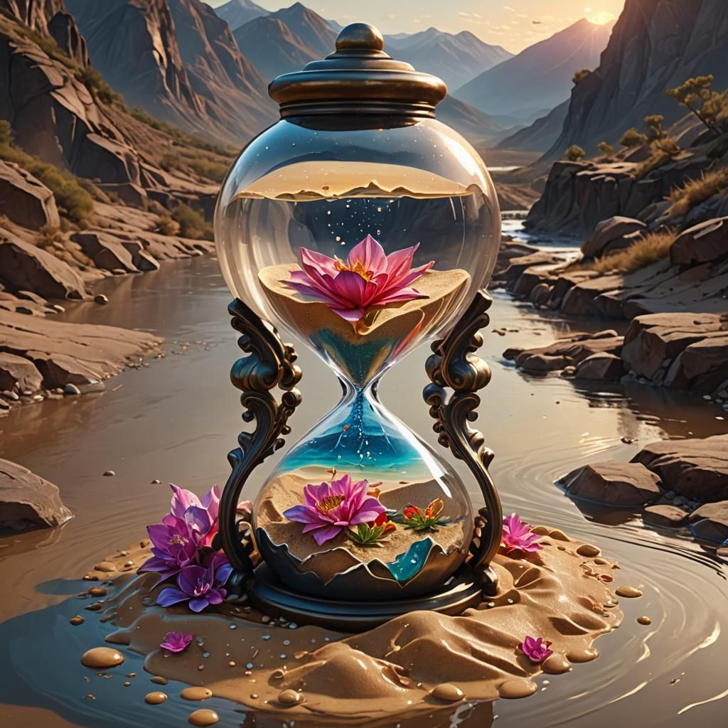 Time Dripping. - AI Generated Artwork - NightCafe Creator