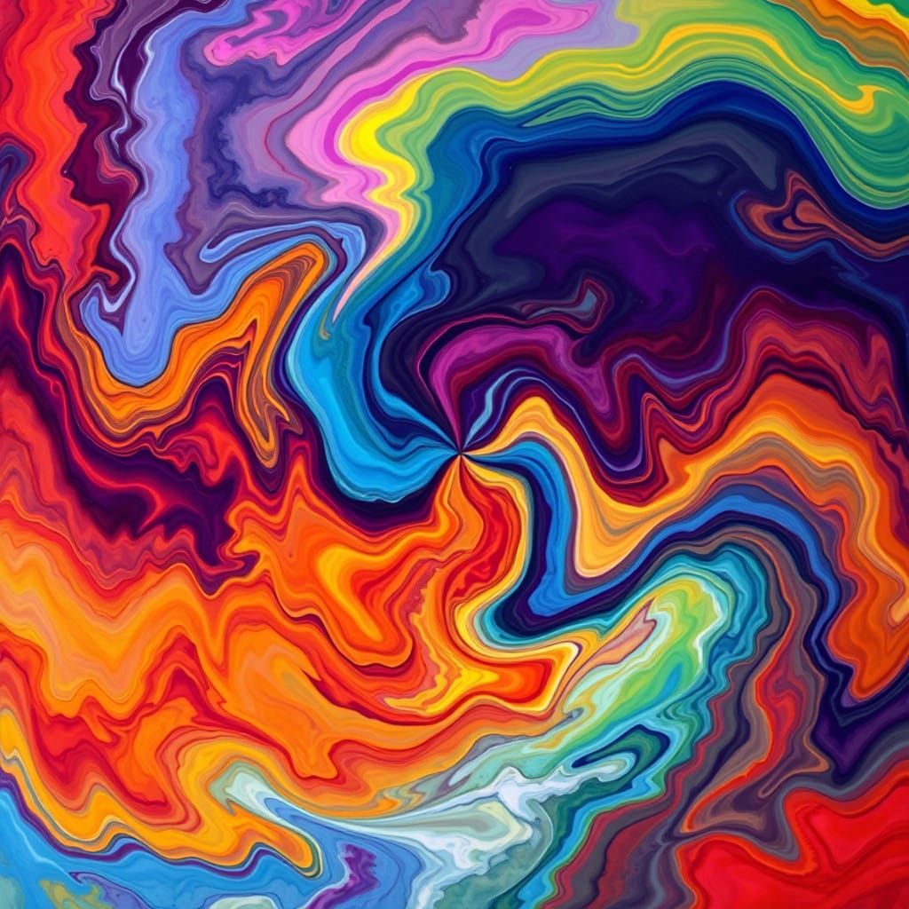 Color Wheel Theory - Abstract Color Wheel Harmony in Motion