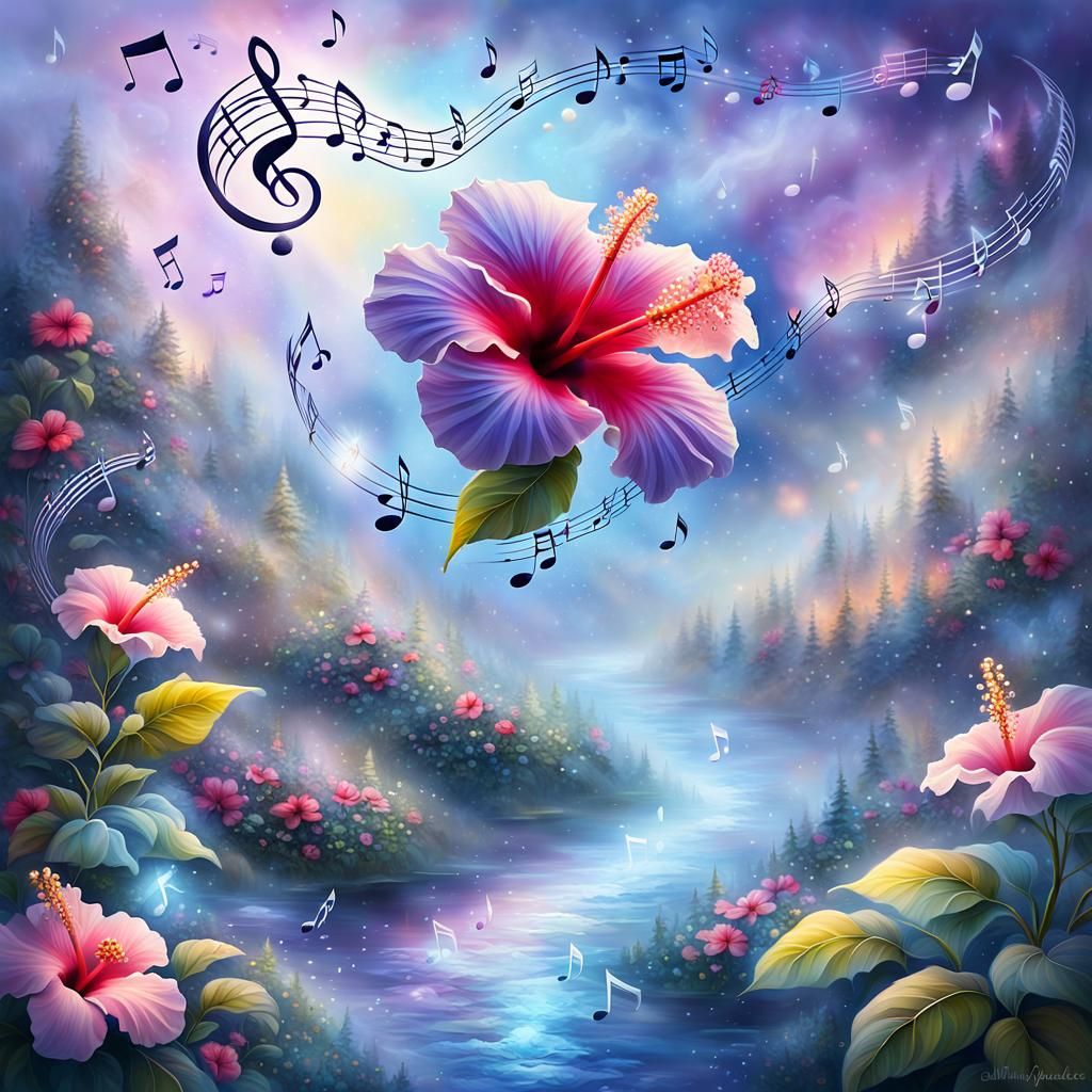 My First Original Song Journey - Enchanted Hibiscus Bloom in...