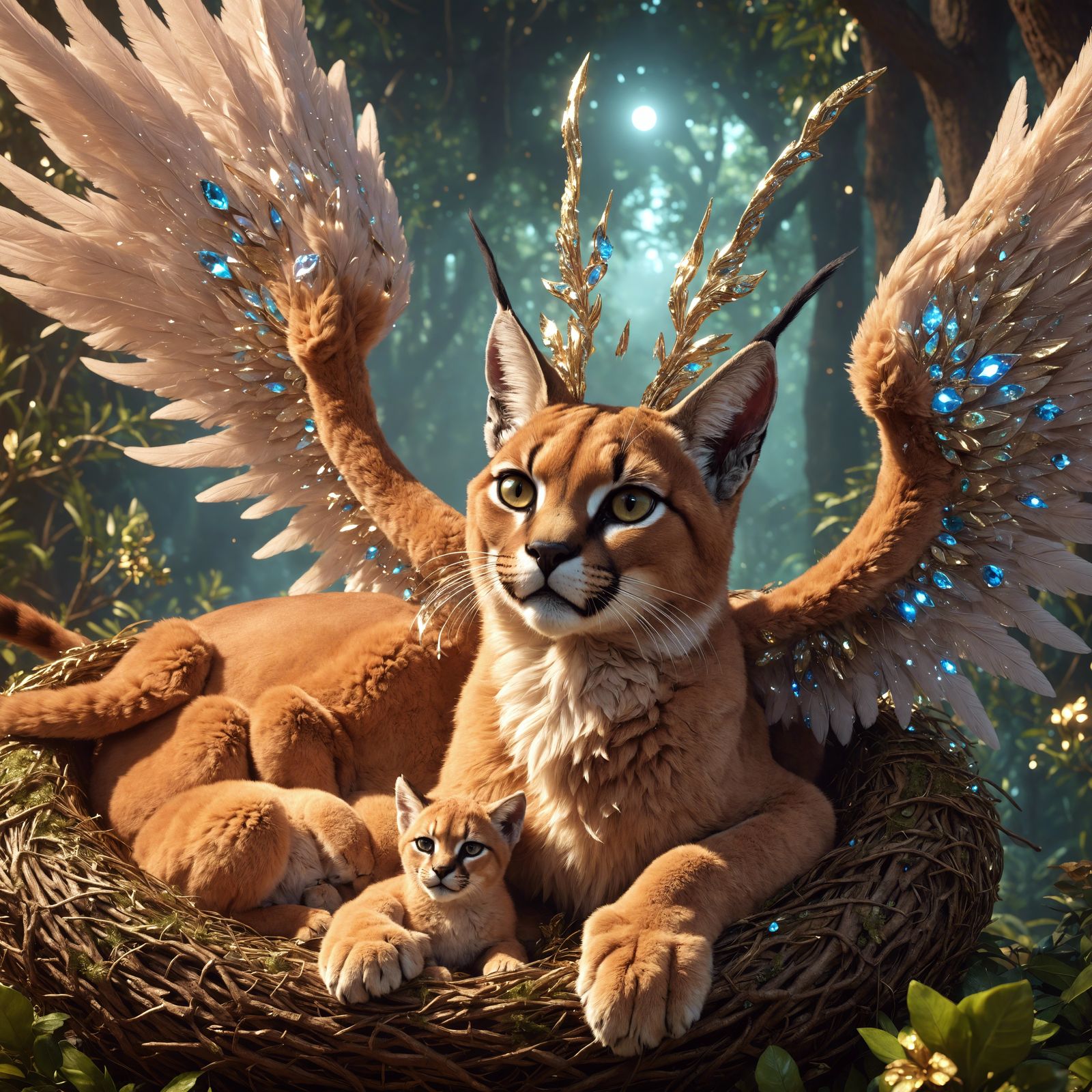 Chimera Cat - AI Generated Artwork - NightCafe Creator