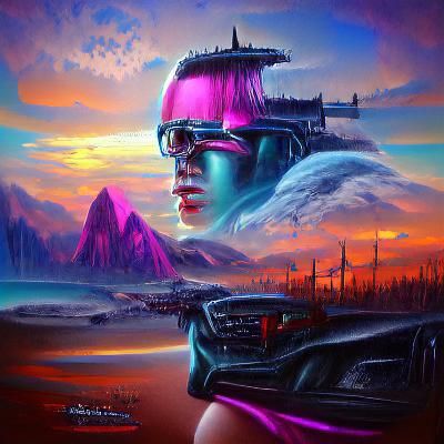 Corey Wolfhart 1985 sci-fi #synthwave fantasy trending on Artstation ...