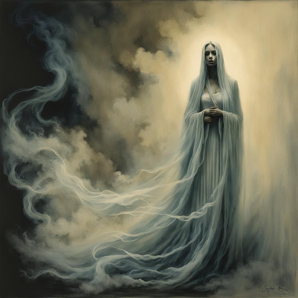 Smokey ghost - AI Generated Artwork - NightCafe Creator
