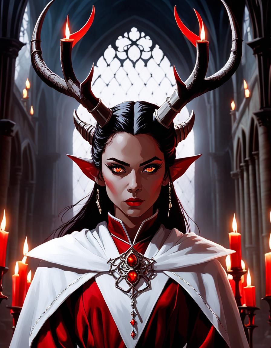 Dark Priestess Backdoor - AI Generated Artwork - NightCafe Creator