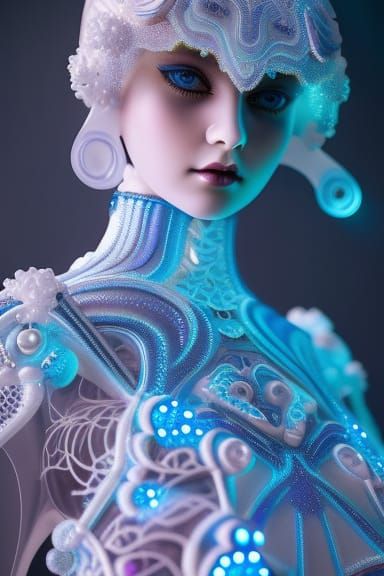Cyber doll #1 - AI Generated Artwork - NightCafe Creator