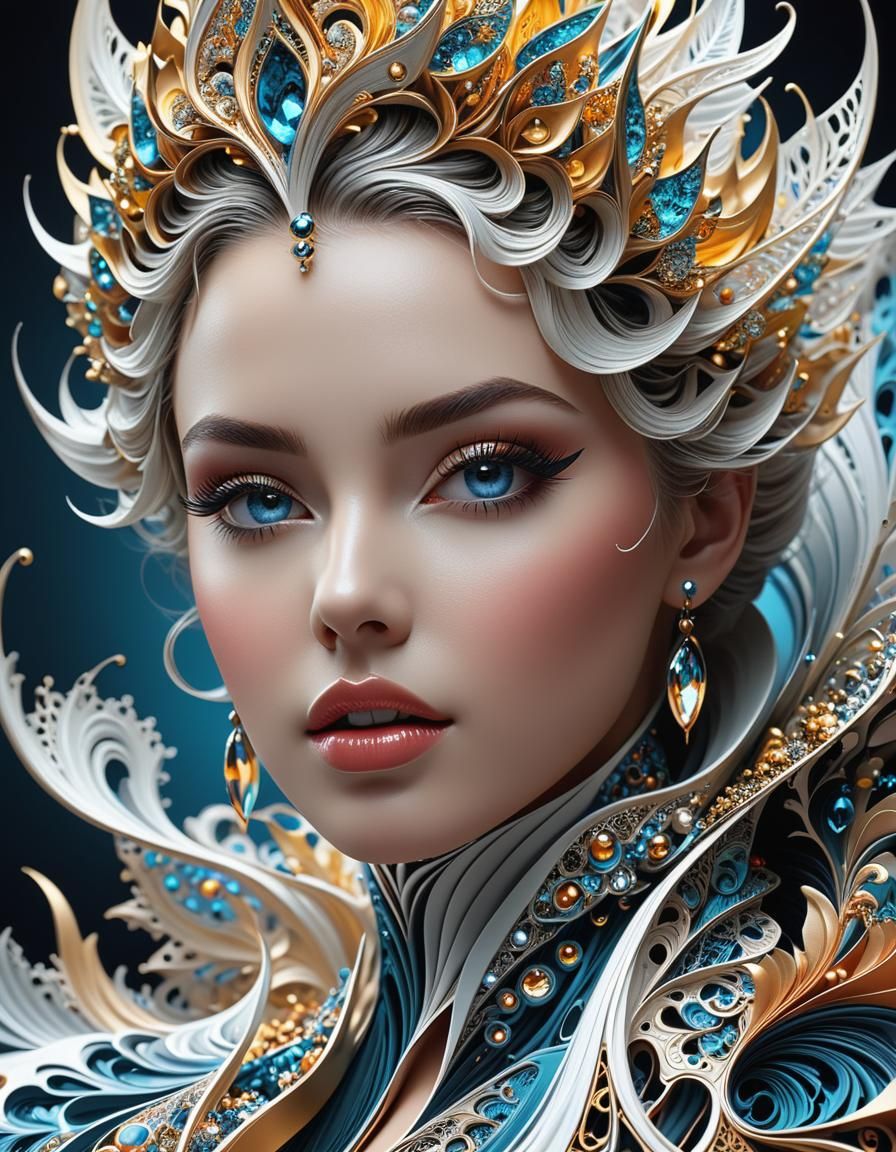 Glass Queen - AI Generated Artwork - NightCafe Creator