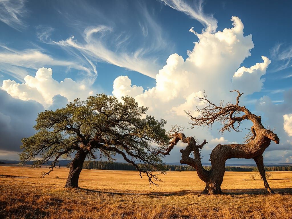 Sweeping Winds Unite with Bernoulli's Principle in... - AI Art