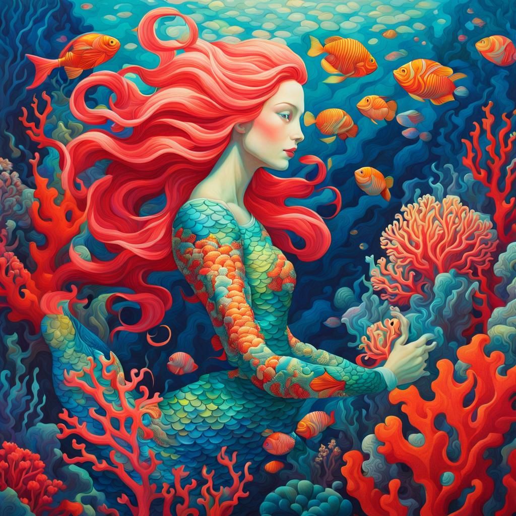 Mermaid - AI Generated Artwork - NightCafe Creator