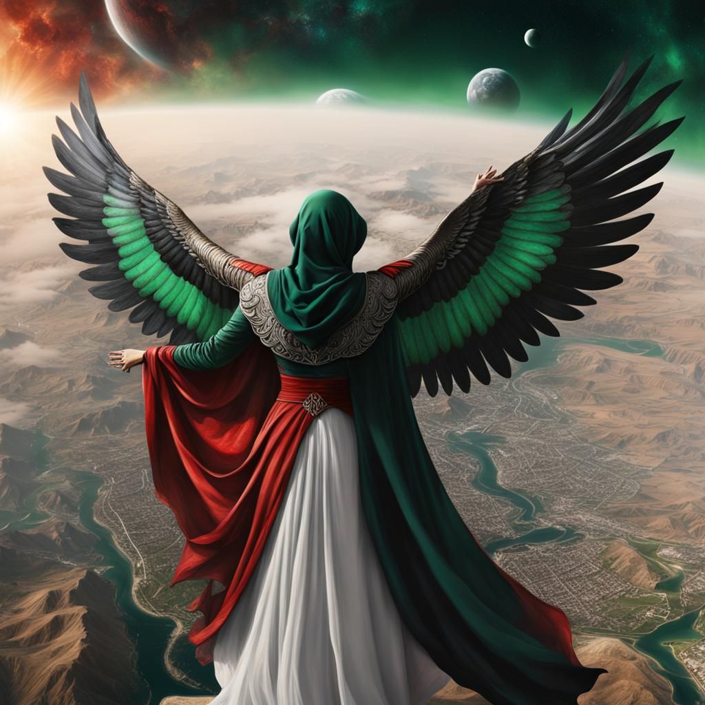 A Palestine Angel - AI Generated Artwork - NightCafe Creator
