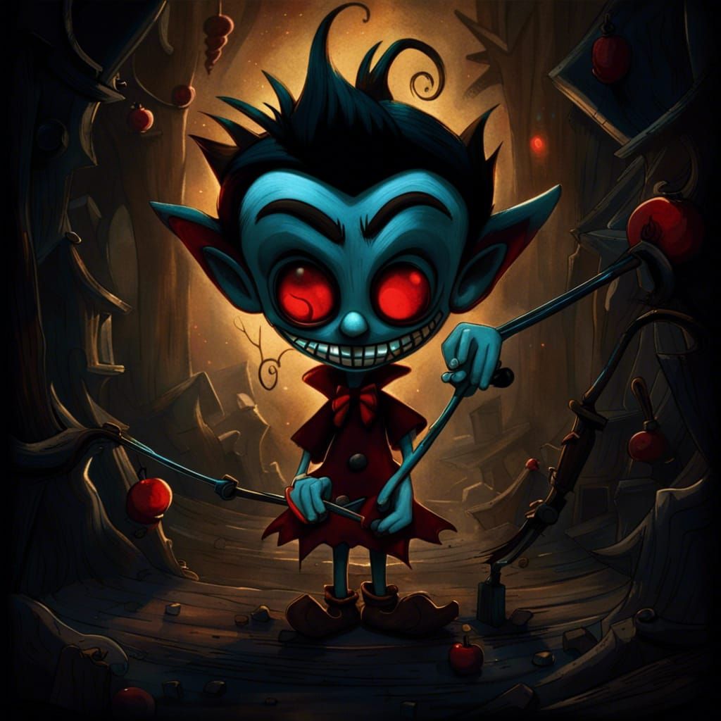 Evil Pinocchio - AI Generated Artwork - NightCafe Creator