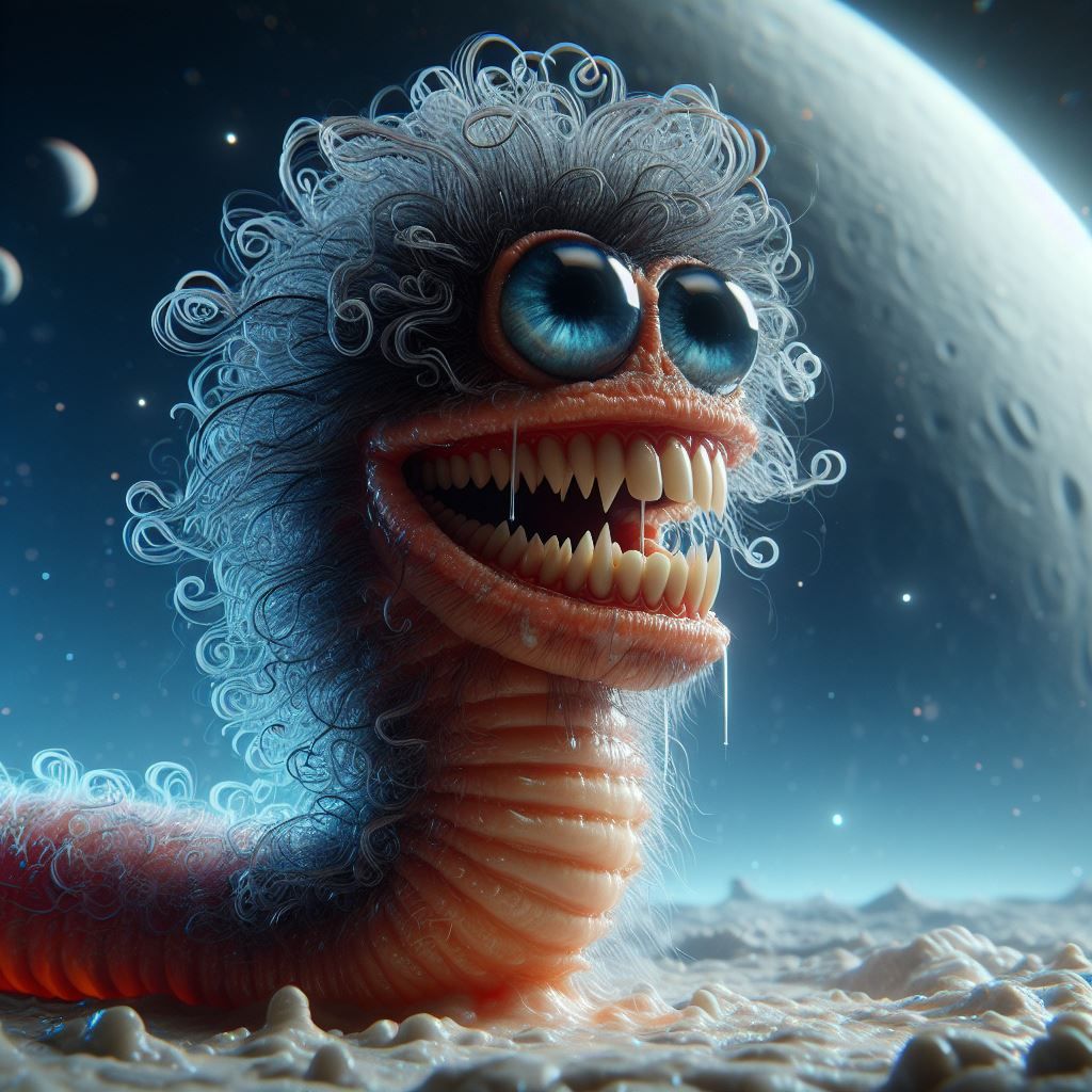 Cosmic Worms - AI Generated Artwork - NightCafe Creator