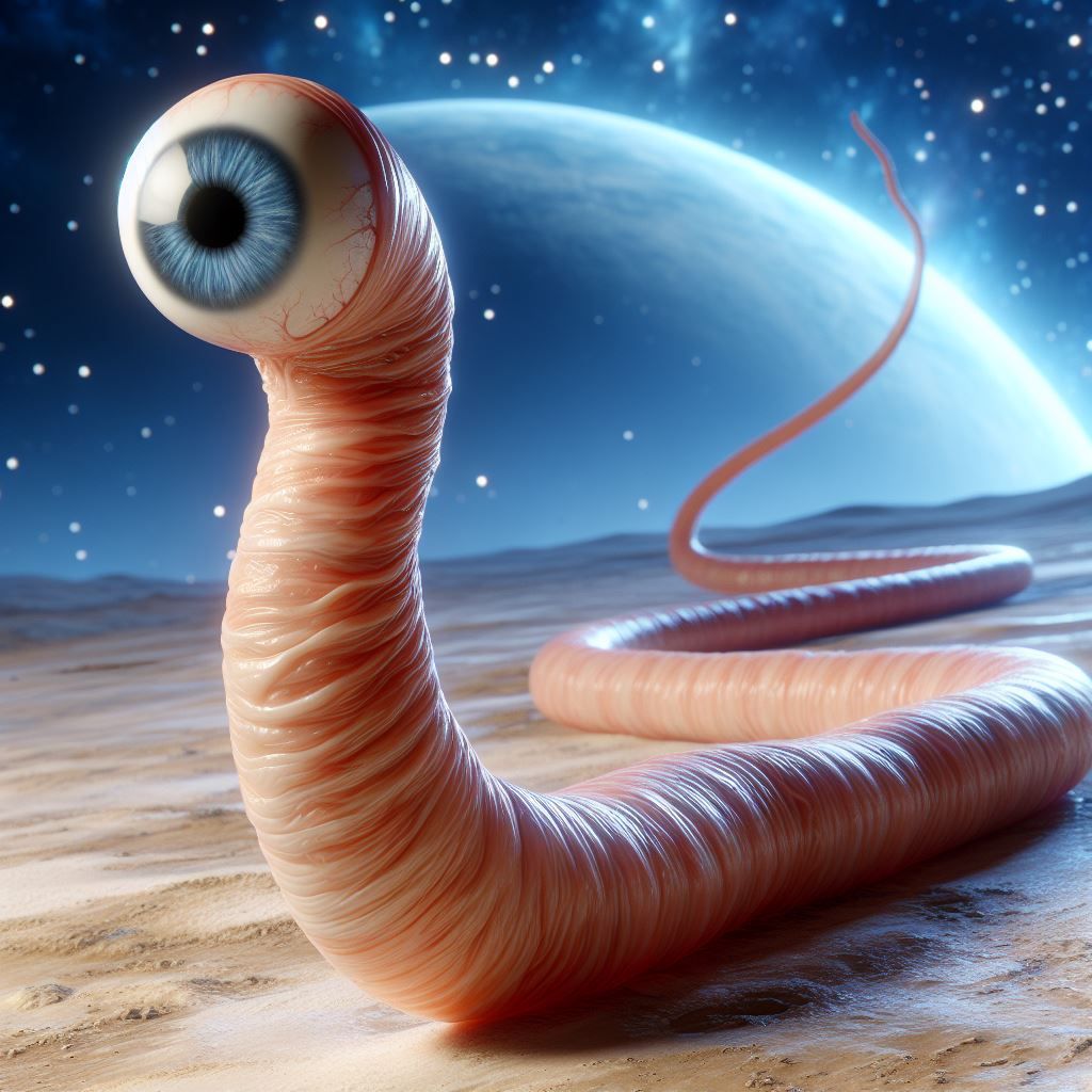 Cosmic Worms - AI Generated Artwork - NightCafe Creator