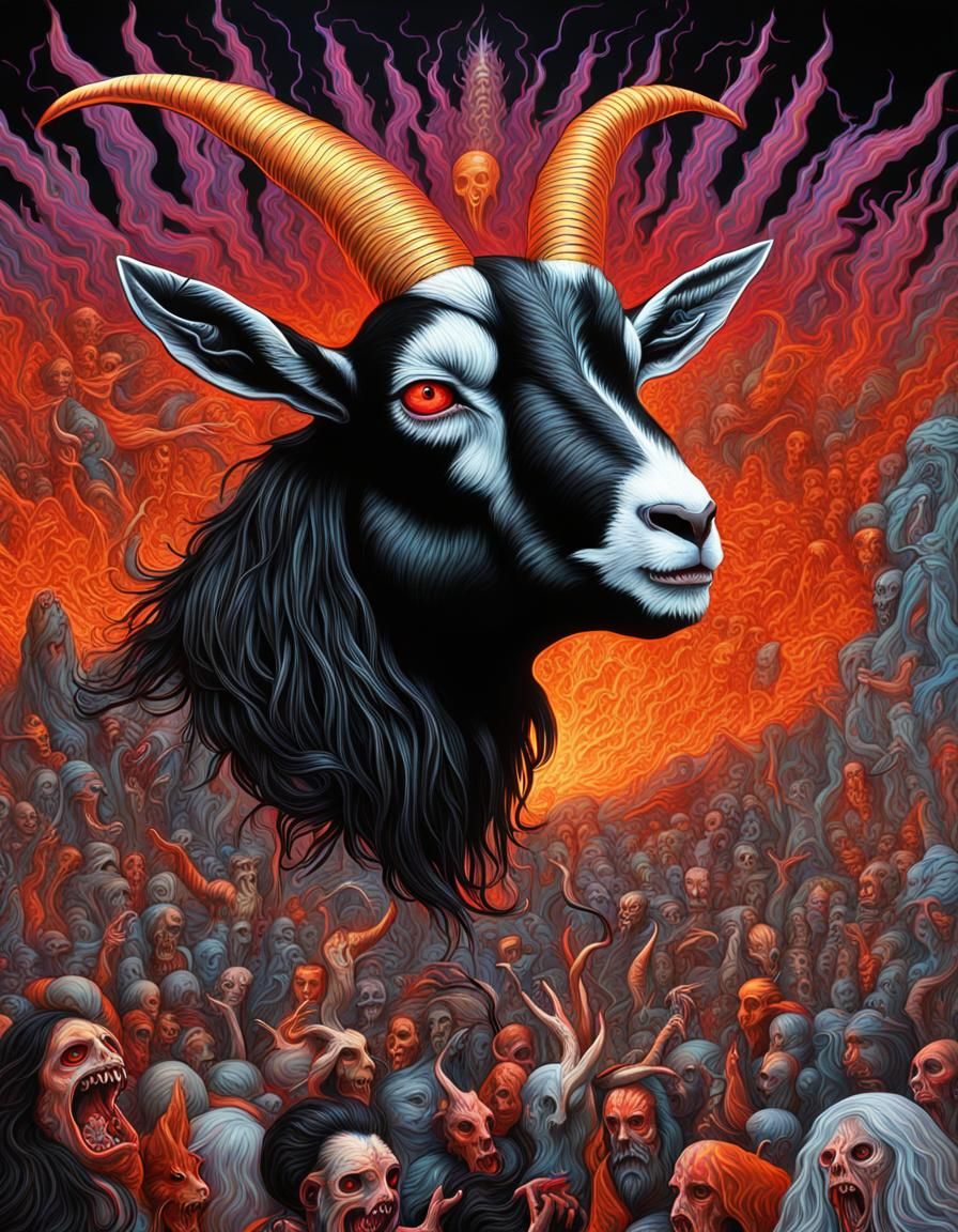 Goat of Hell - AI Generated Artwork - NightCafe Creator