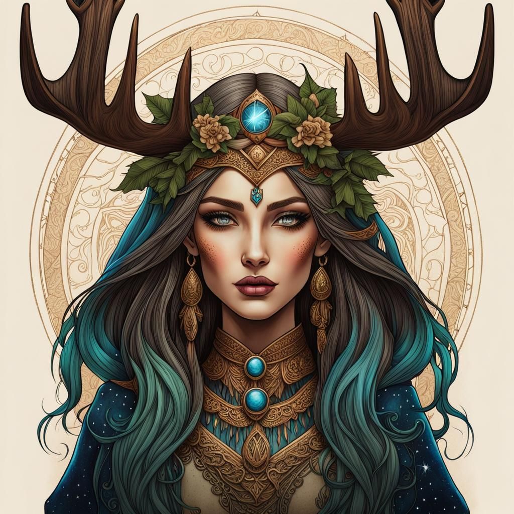 Unique Human Moose Princess - AI Generated Artwork - NightCafe Creator