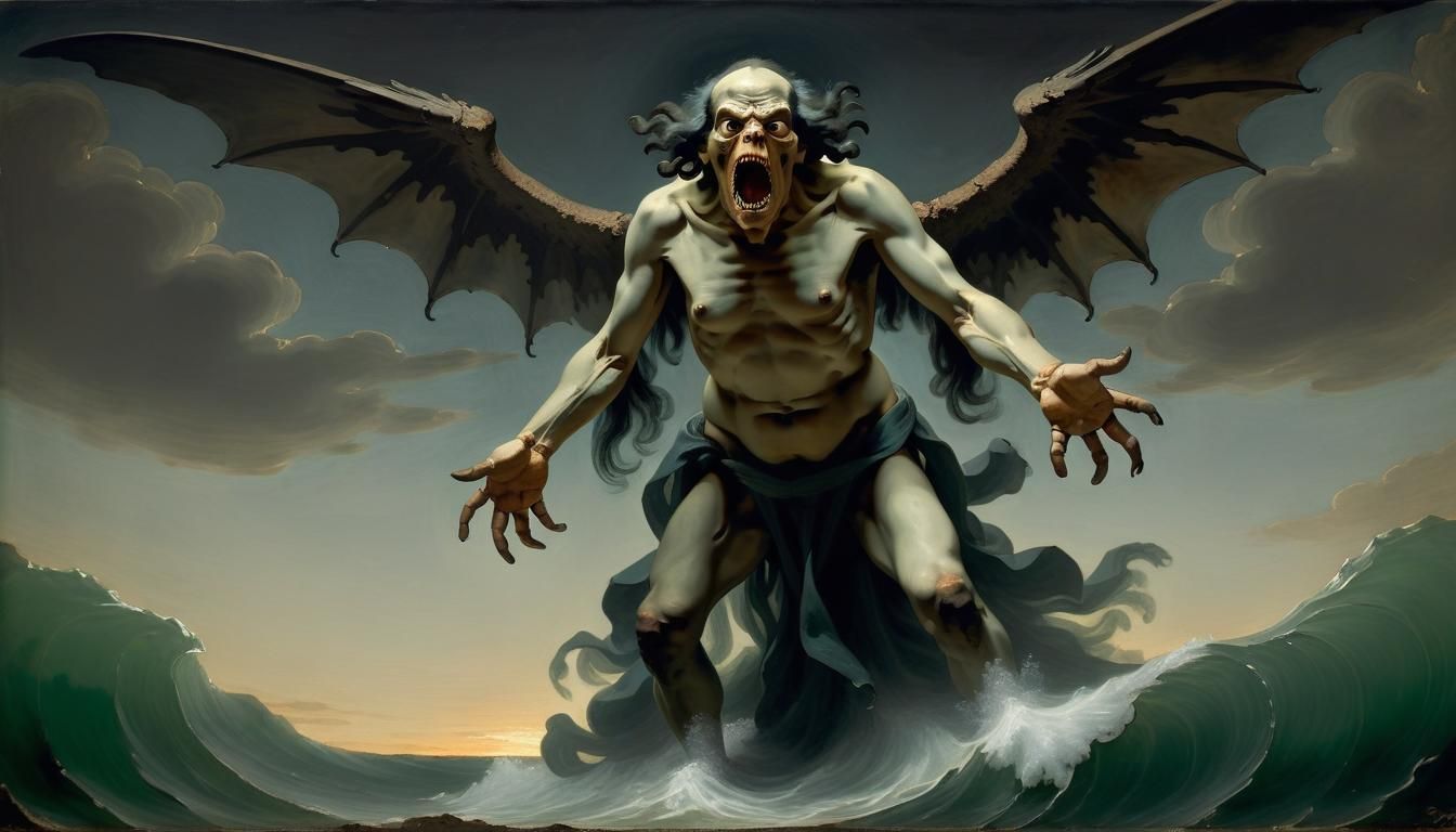 The Sea Demon Arises - AI Generated Artwork - NightCafe Creator