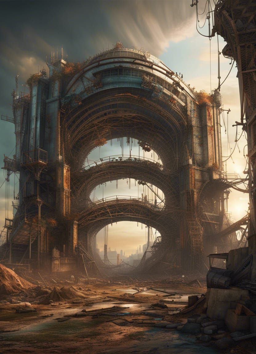 Post Apocalyptic Landmark Degradation
