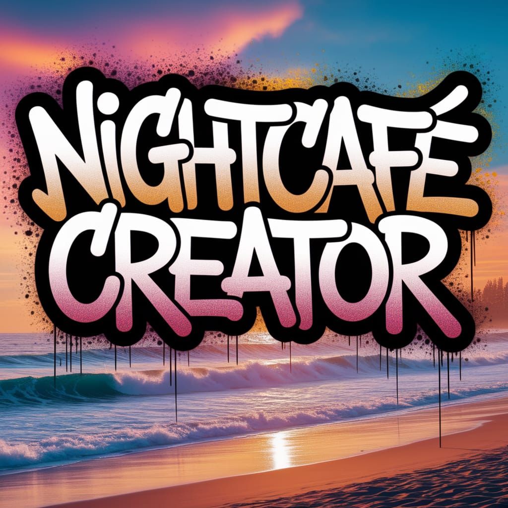 Urban Oasis Graffiti Art Unites Nightlife and Natu... - AI Art