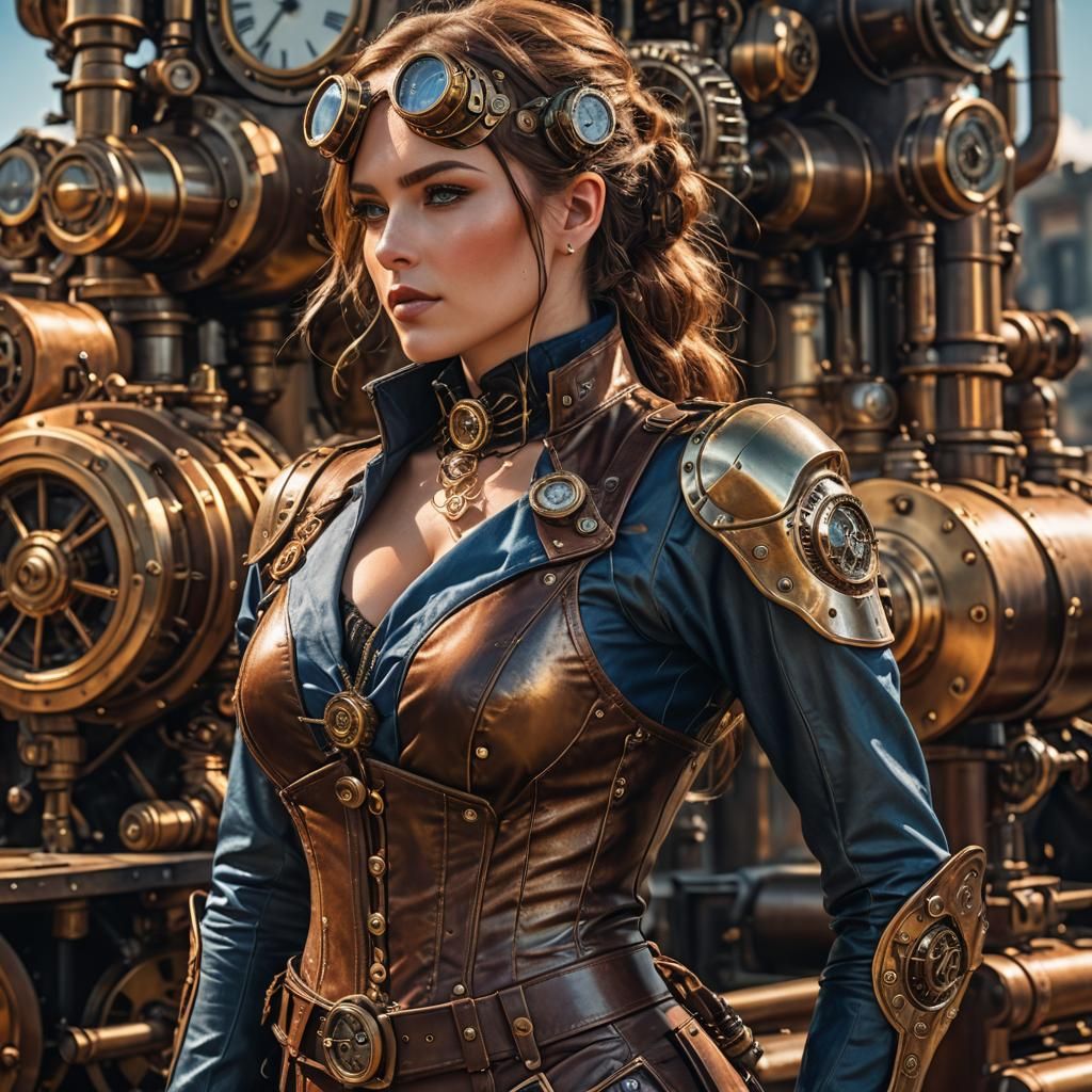 Steampunk engineer - AI Generated Artwork - NightCafe Creator