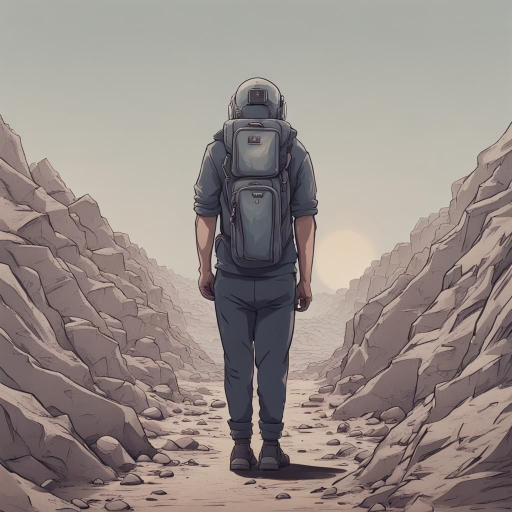 A Walk In Desolation - AI Generated Artwork - NightCafe Creator