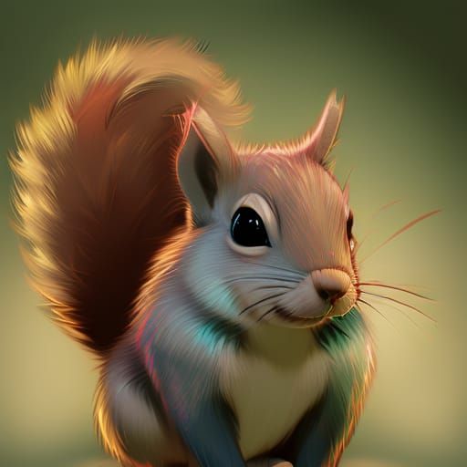 Squirrel. - AI Generated Artwork - NightCafe Creator