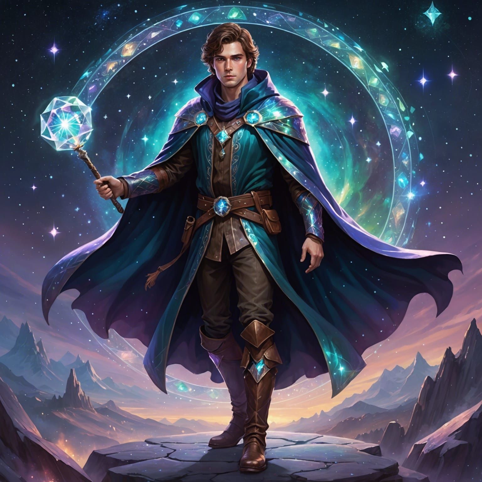 Cosmic mage. - AI Generated Artwork - NightCafe Creator