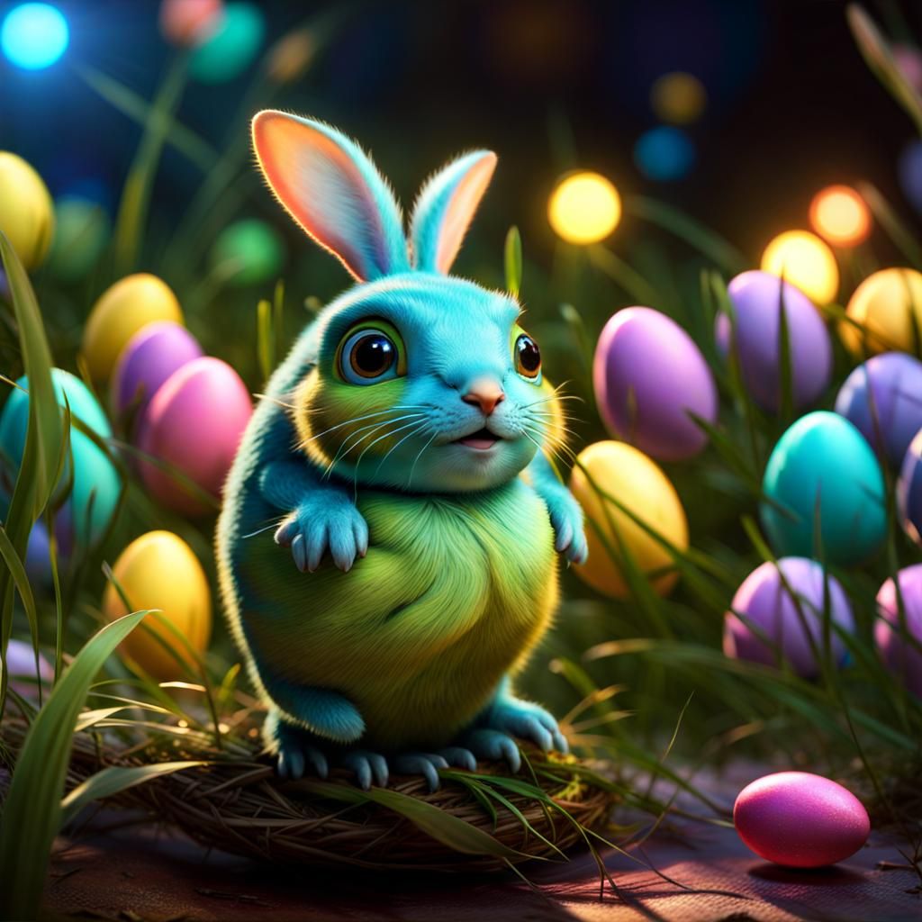 Easter Egg Creature - AI Generated Artwork - NightCafe Creator