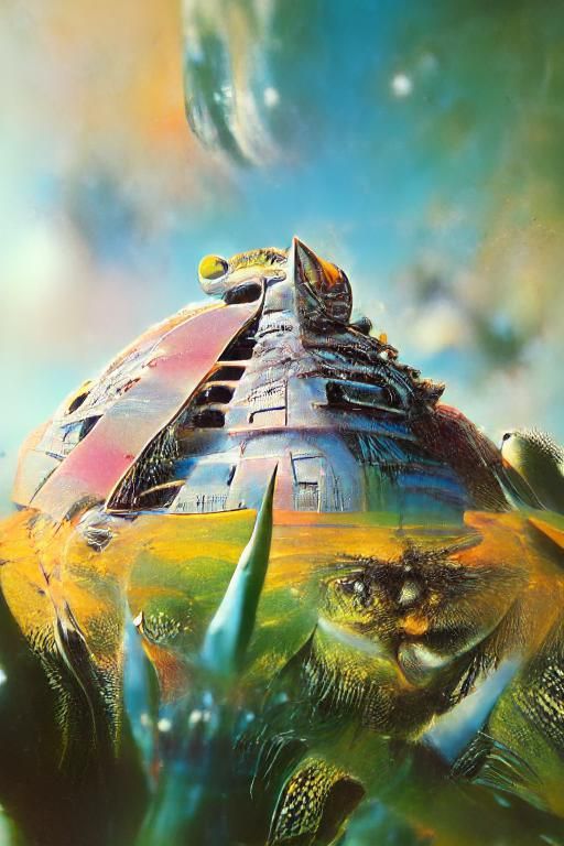 Alien Building - AI Generated Artwork - NightCafe Creator